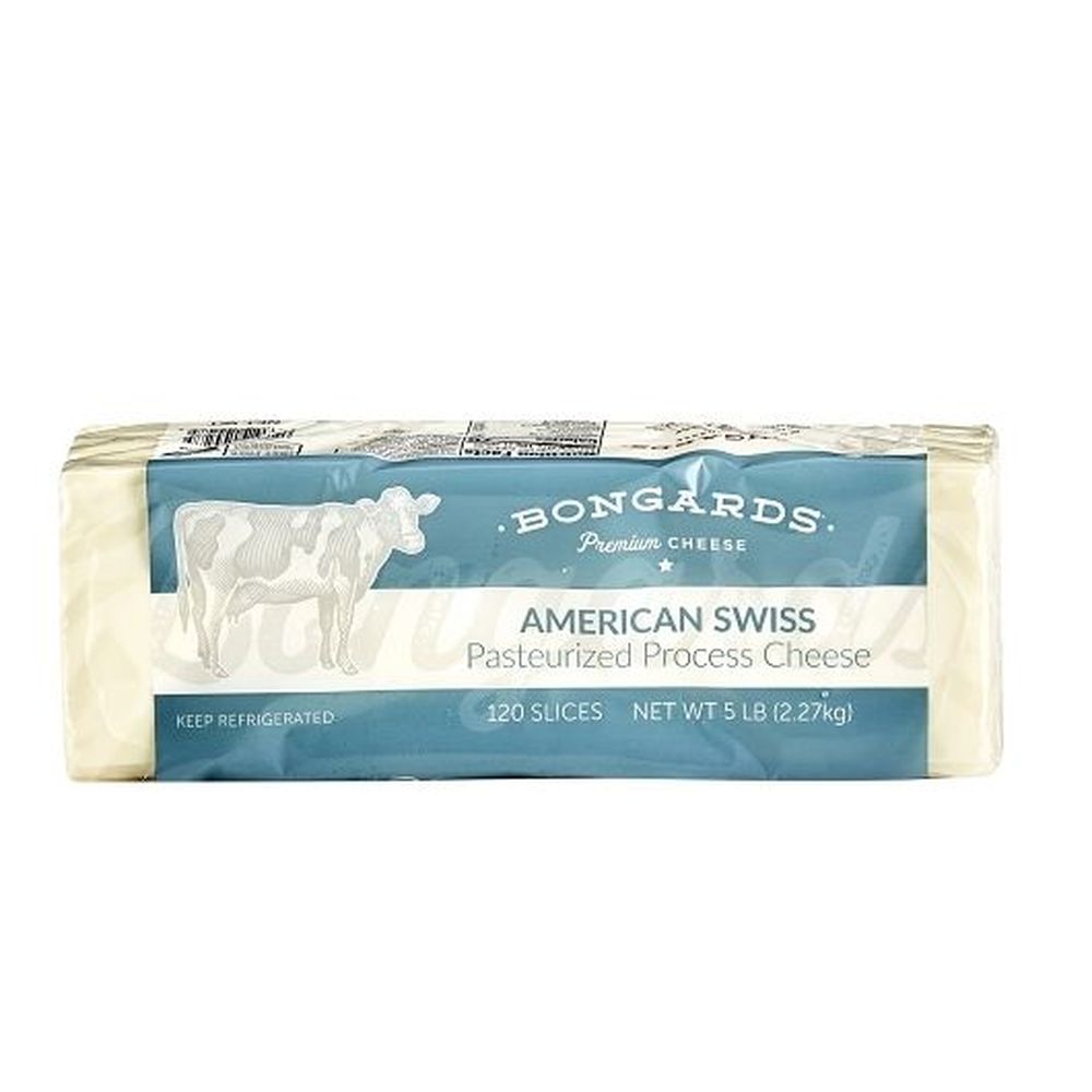 Bongards Pasteurized Process American Swiss Cheese Slice, 5 Pound -- 4 ...