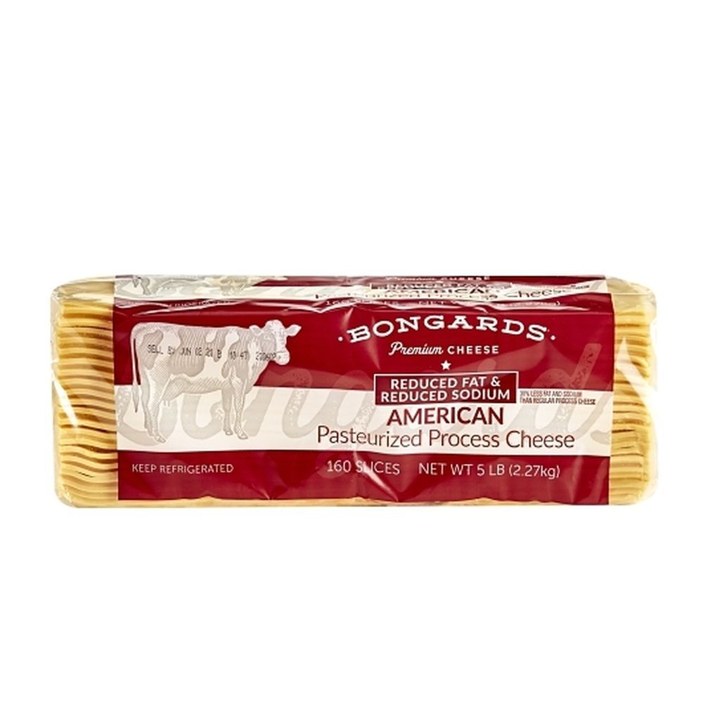 Bongards Pasteurized American Cheese Slice Case Foodservicedirect