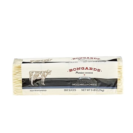 Bongards Part Skim Mozzarella Cheese Slice Case | FoodServiceDirect
