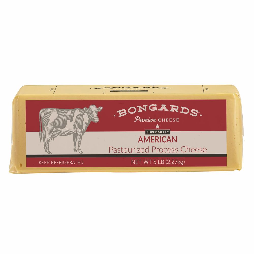 Bongards Super Melt Premium Yellow American Cheese Loaf, 5 Pound -- 6 ...