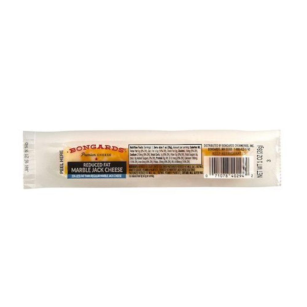 Bongards Reduced Fat Marble Jack Cheese Sticks, 1 Ounce -- 168 per case ...