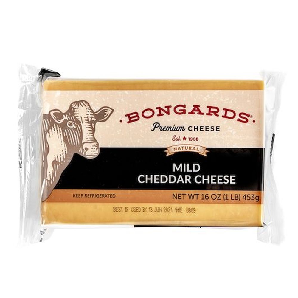 Bongards Yellow Cheddar Cheese, 1 Pound -- 12 per case