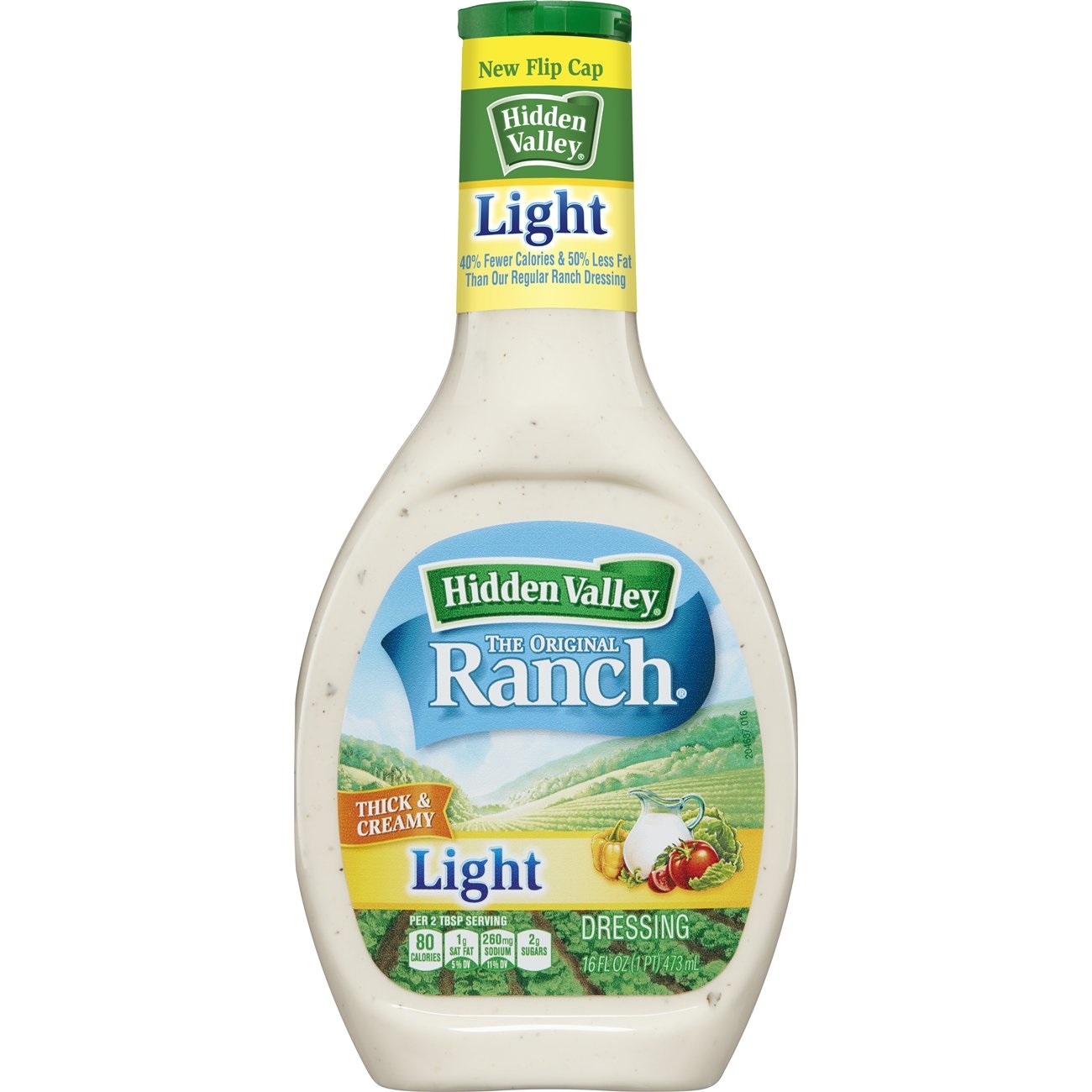 Hidden Valley Light Original Ranch Dressing, 16 Fluid Ounce -- 6 per case