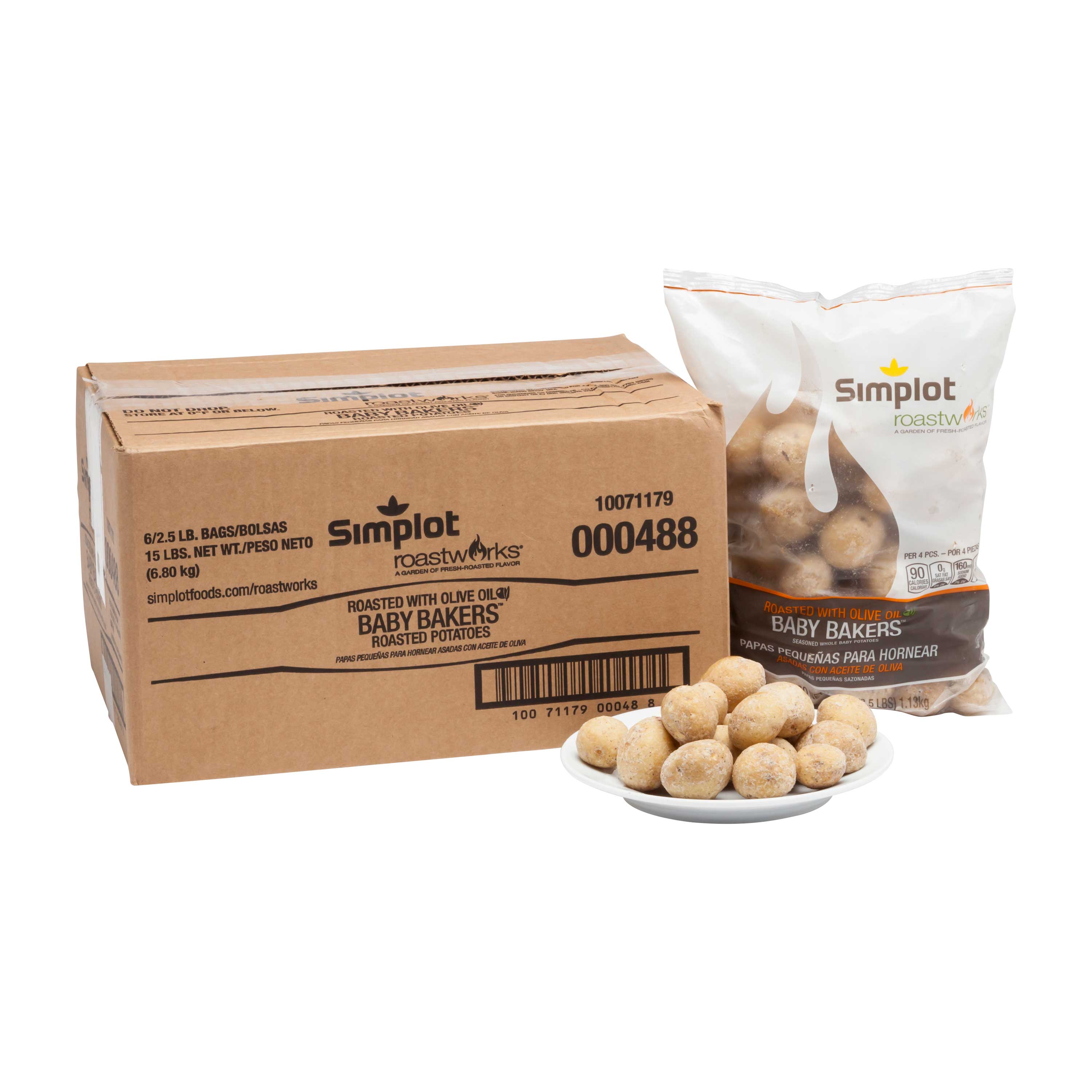 Simplot Roastworks Roasted Baby Bakers Potato Case | FoodServiceDirect