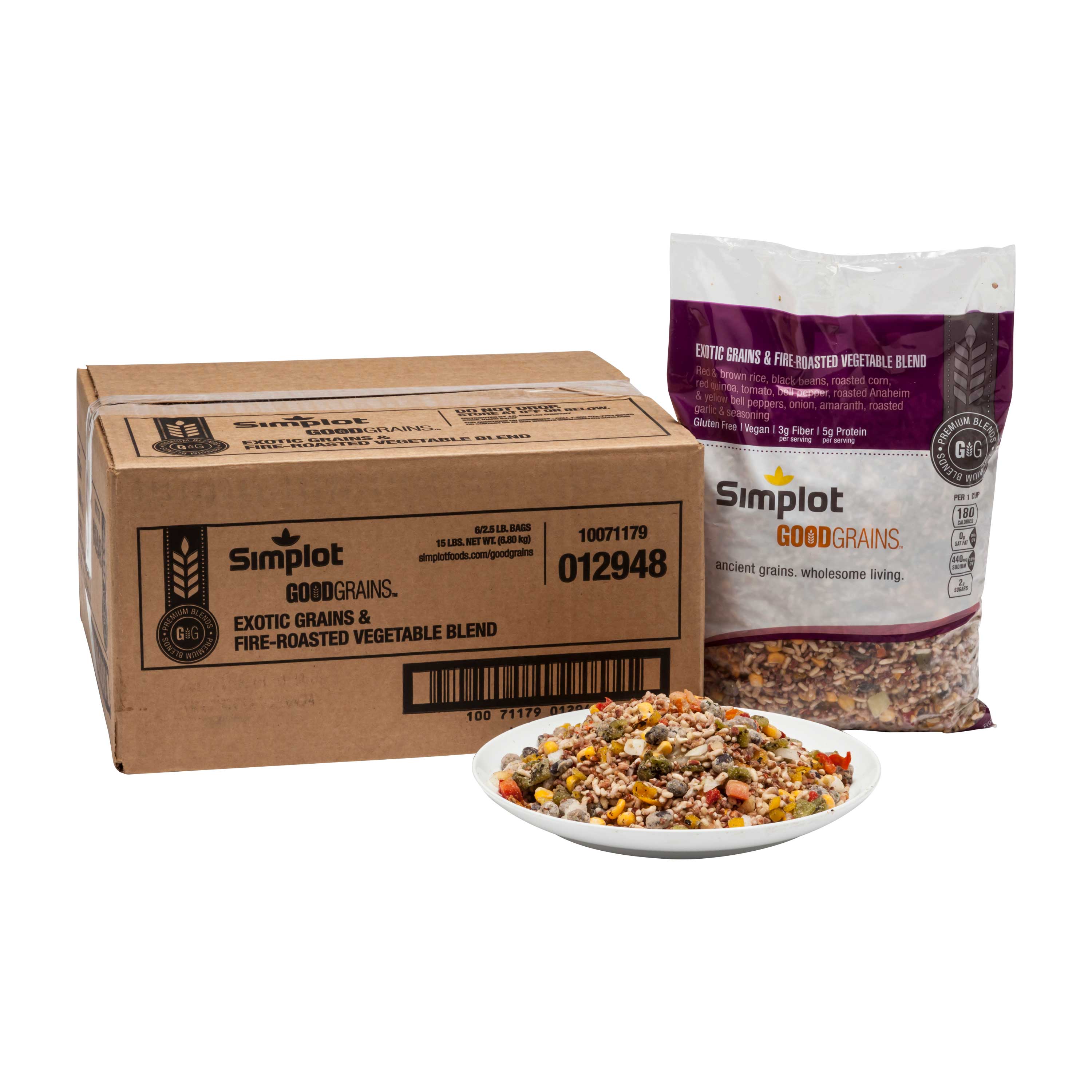 Simplot UpSides Exotic Multigrain and Fire-Roasted Vegetables, 2.5 ...