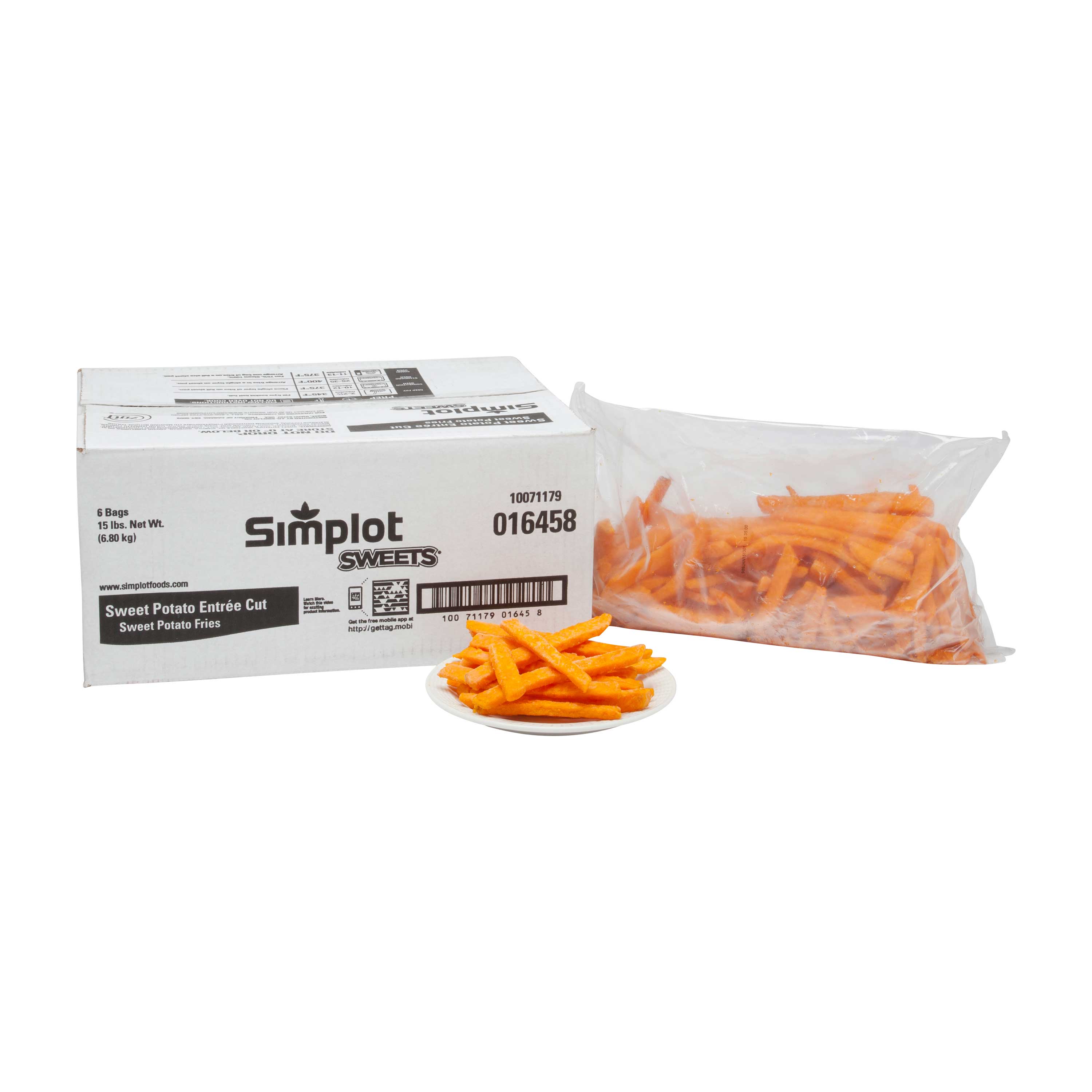 Simplot Sweets Entree Cut Potato Fry Case | FoodServiceDirect