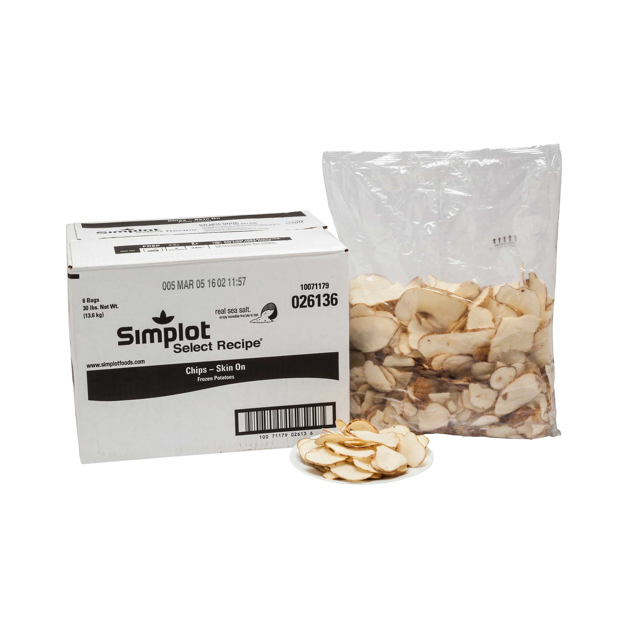 Simplot Select Recipe Chips, 5 Pound -- 6 per case.