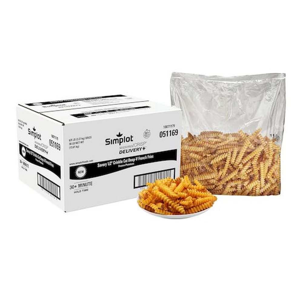 Simplot Seasonedcrisp Crinkle Cut French Fries Case | FoodServiceDirect