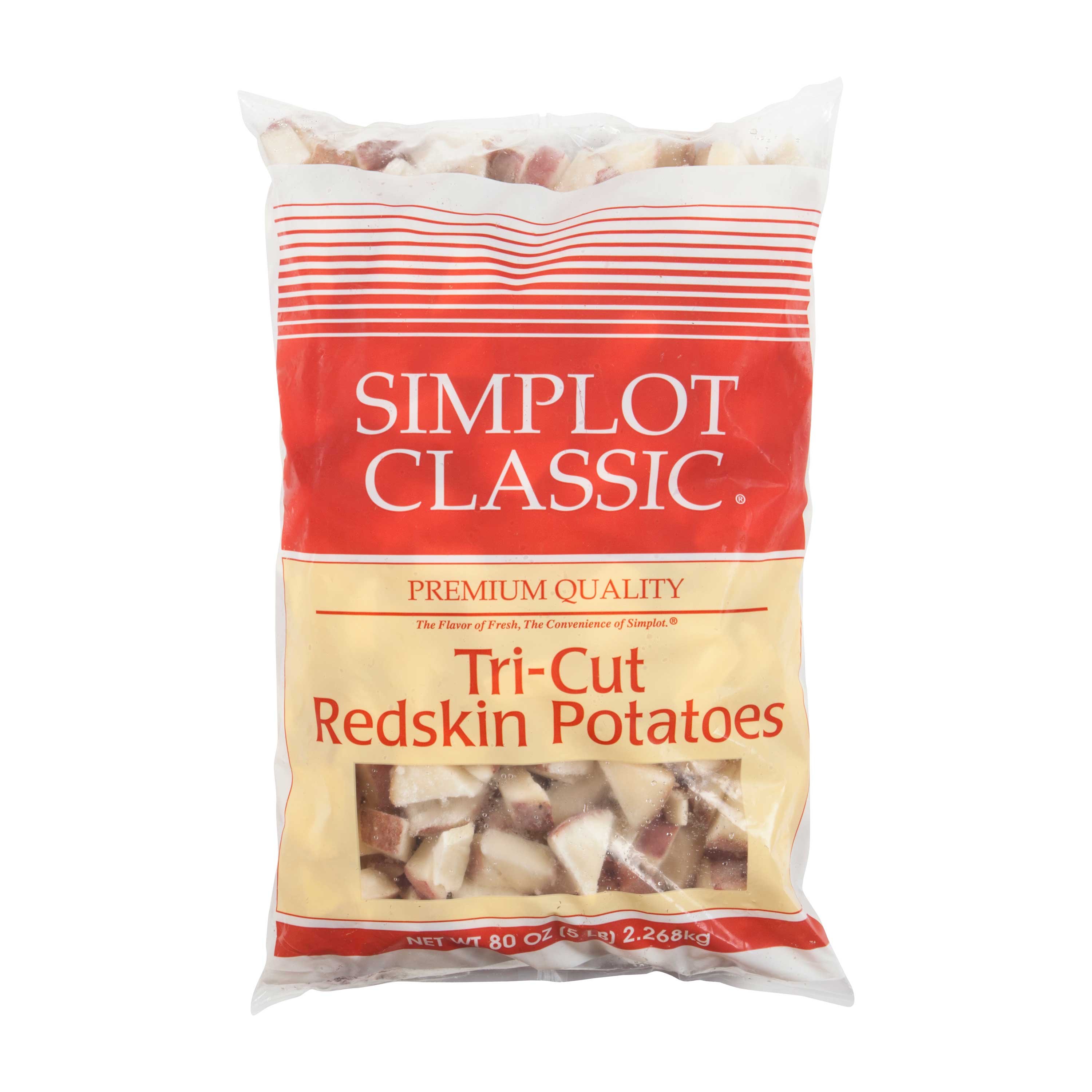 Simplot Redskin Potato Tri-Cuts - 5 lb. package, 4 packages per case