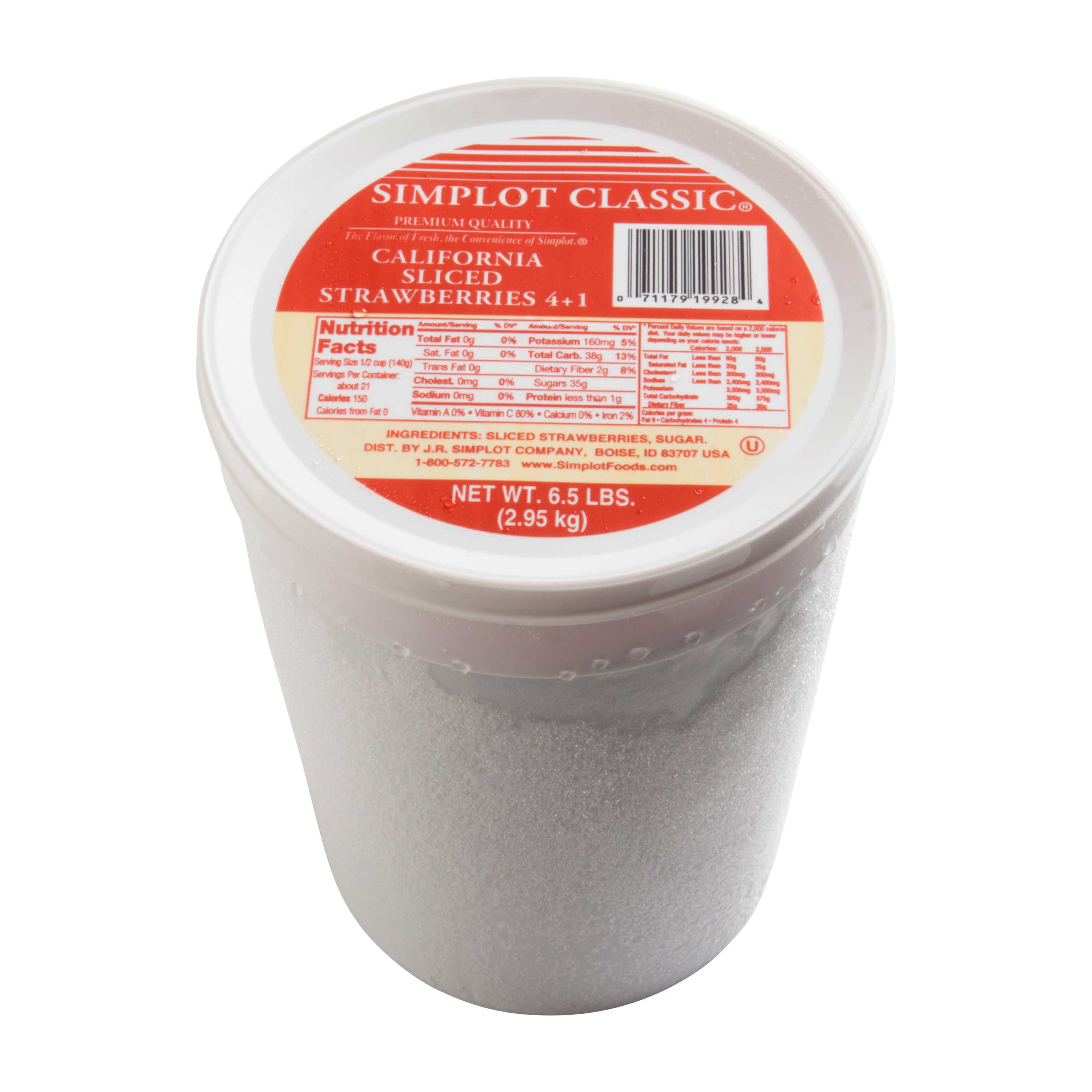 Simplot Simple Goodness Sliced Strawberries Case | FoodServiceDirect