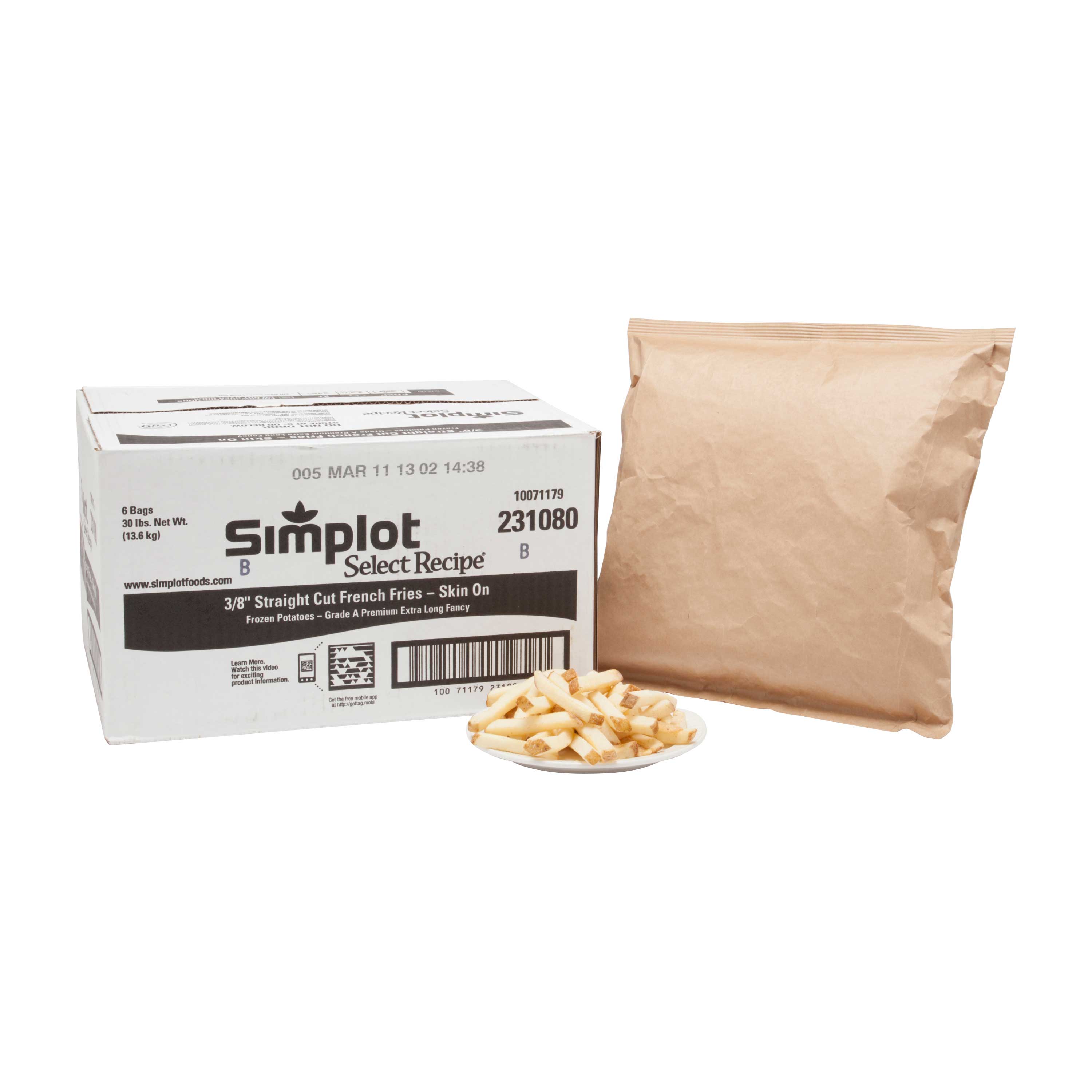 Simplot Select Recipe Straight Cut French Fry Case | FoodServiceDirect