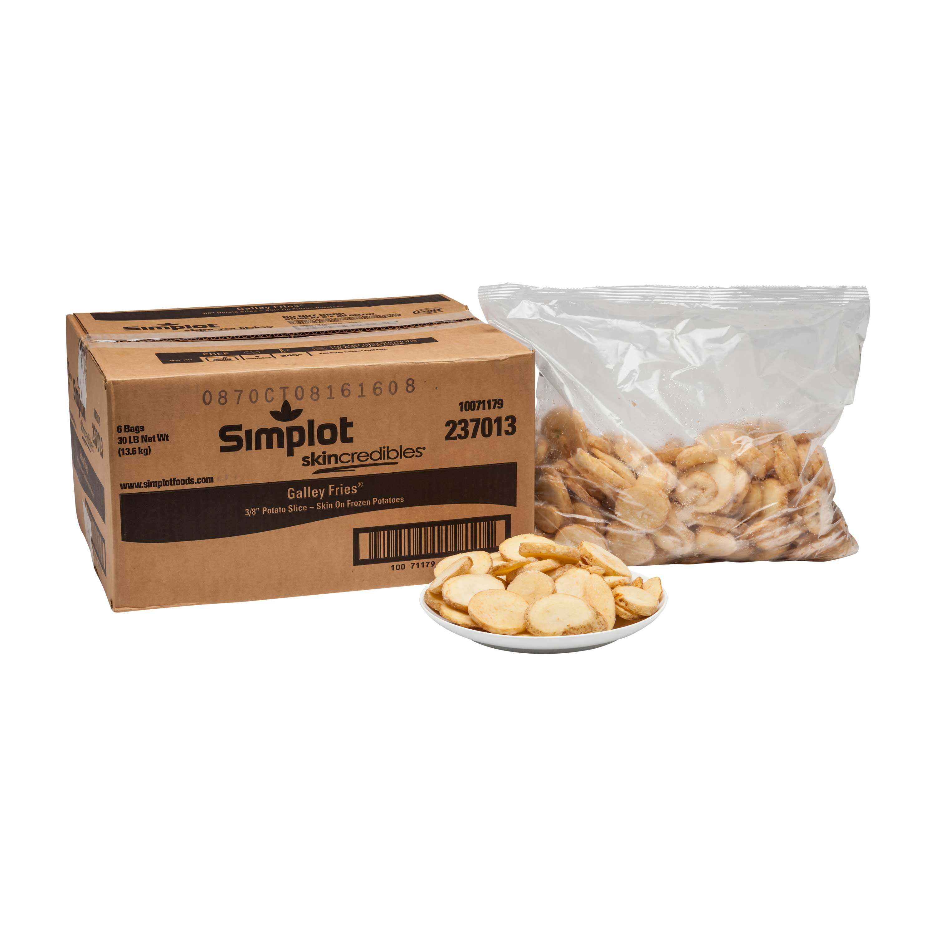 Simplot Skincredibles Galley Wedge Potato French Fry, 5 Pound -- 6 per ...