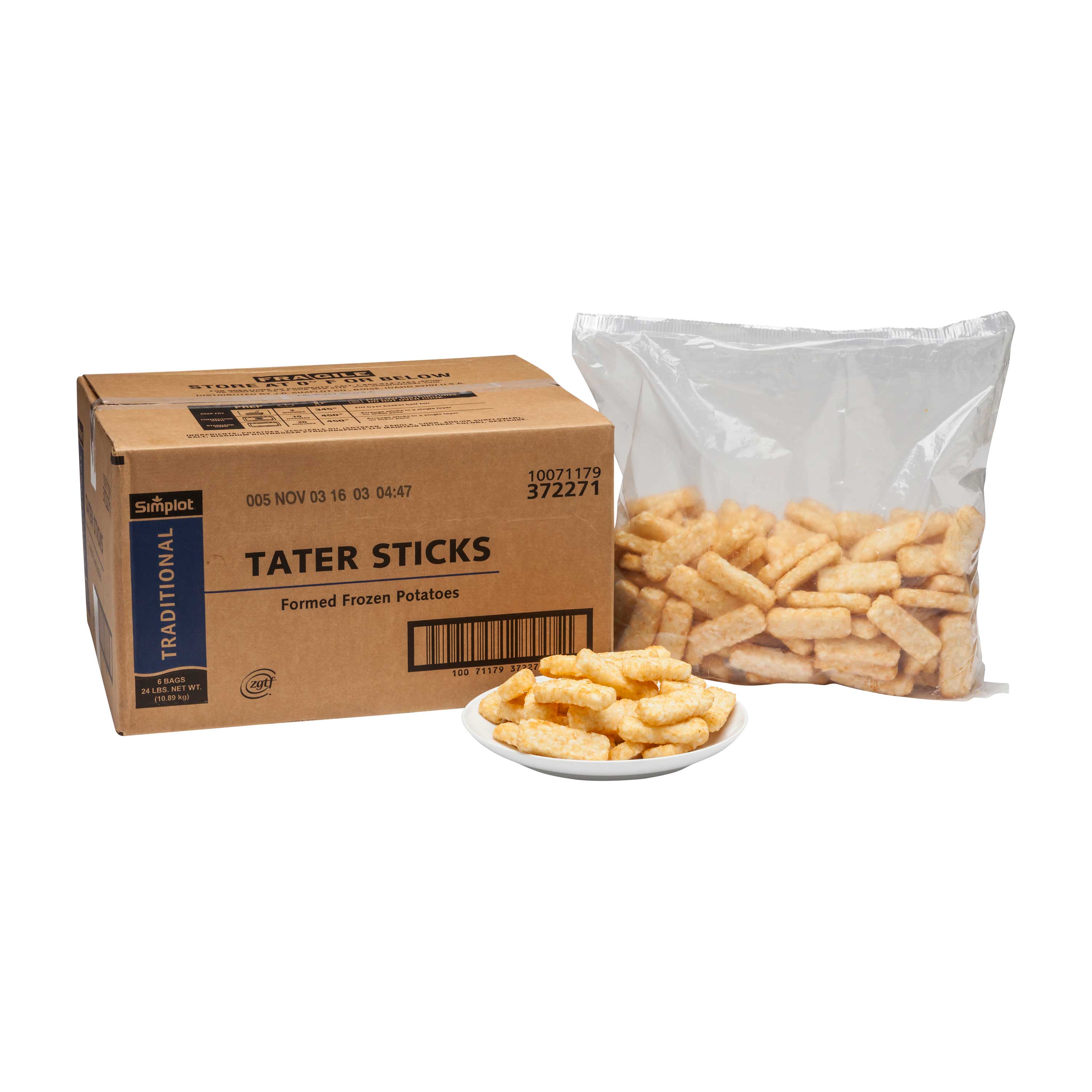 Simplot Traditional Tater Stick Case | FoodServiceDirect