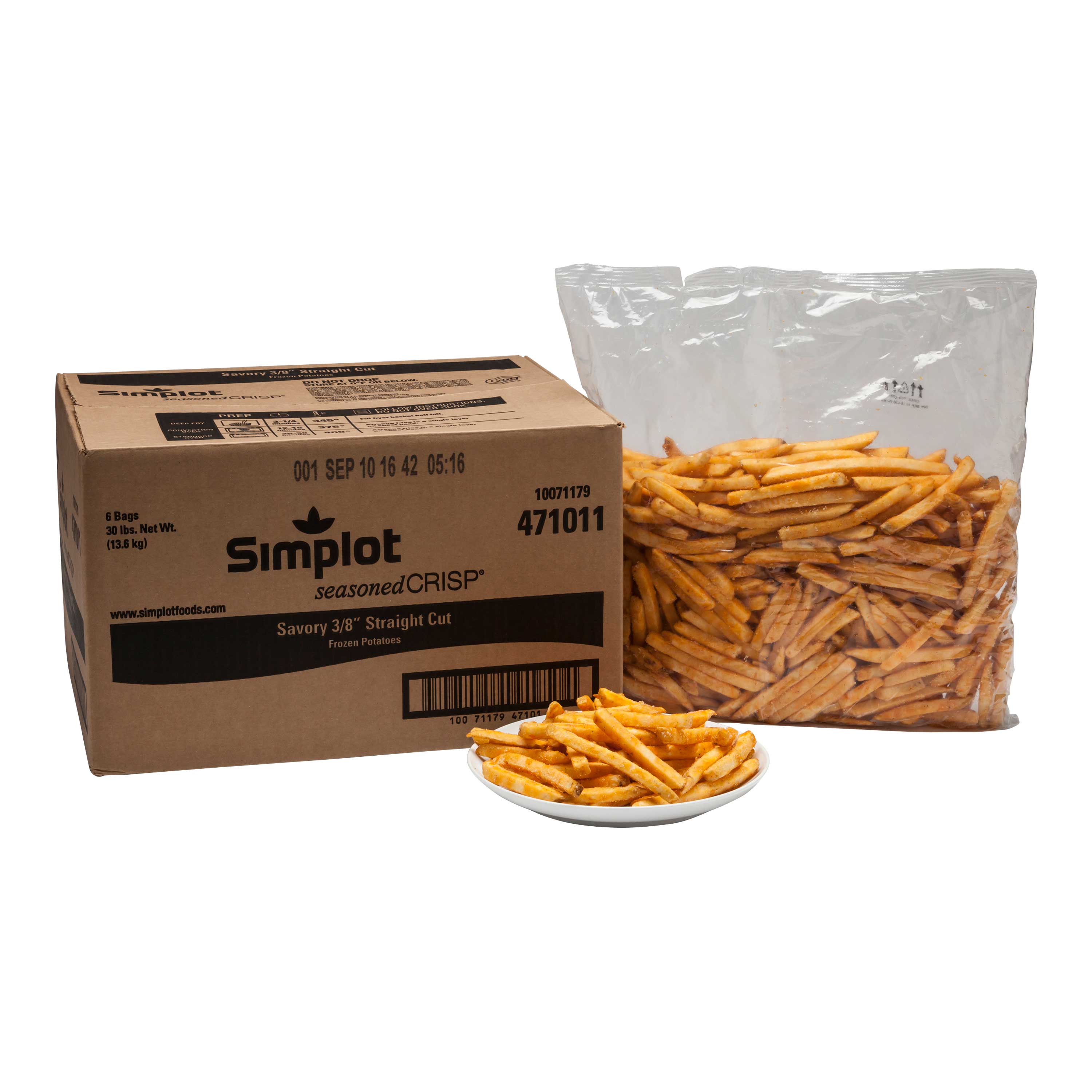 Simplot Seasonedcrisp Savory Regular Straight Cut French Fry, 5 Pound ...