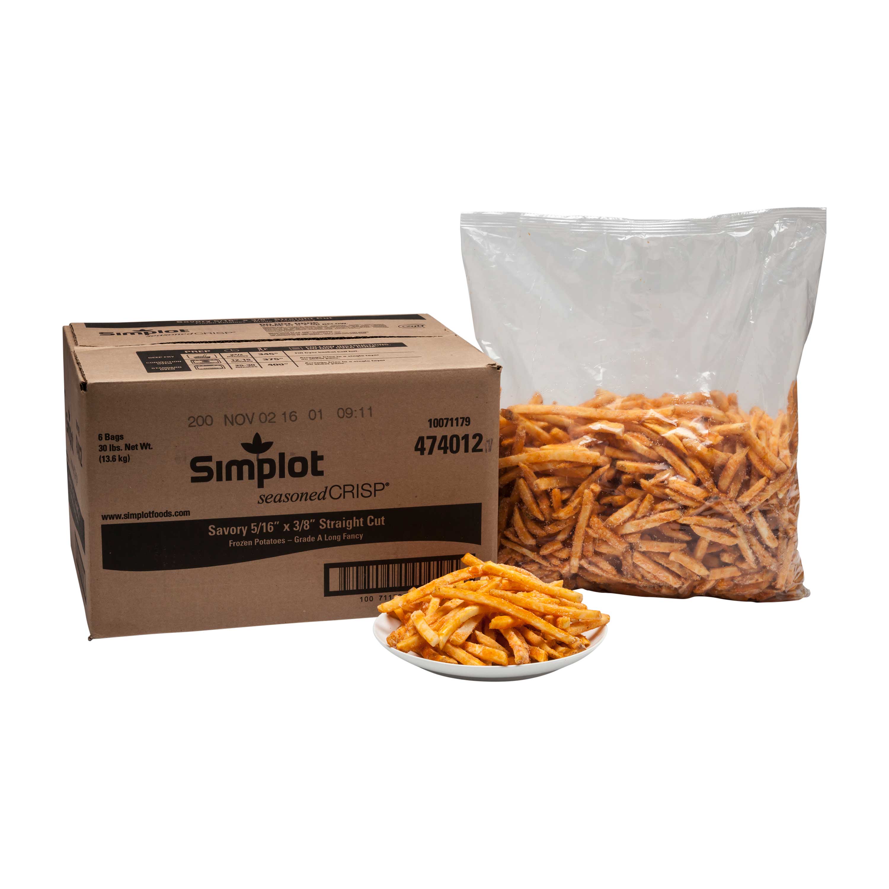 Simplot SeasonedCrisp Savory Batter Straight Cut French Fry, 5 Pound ...