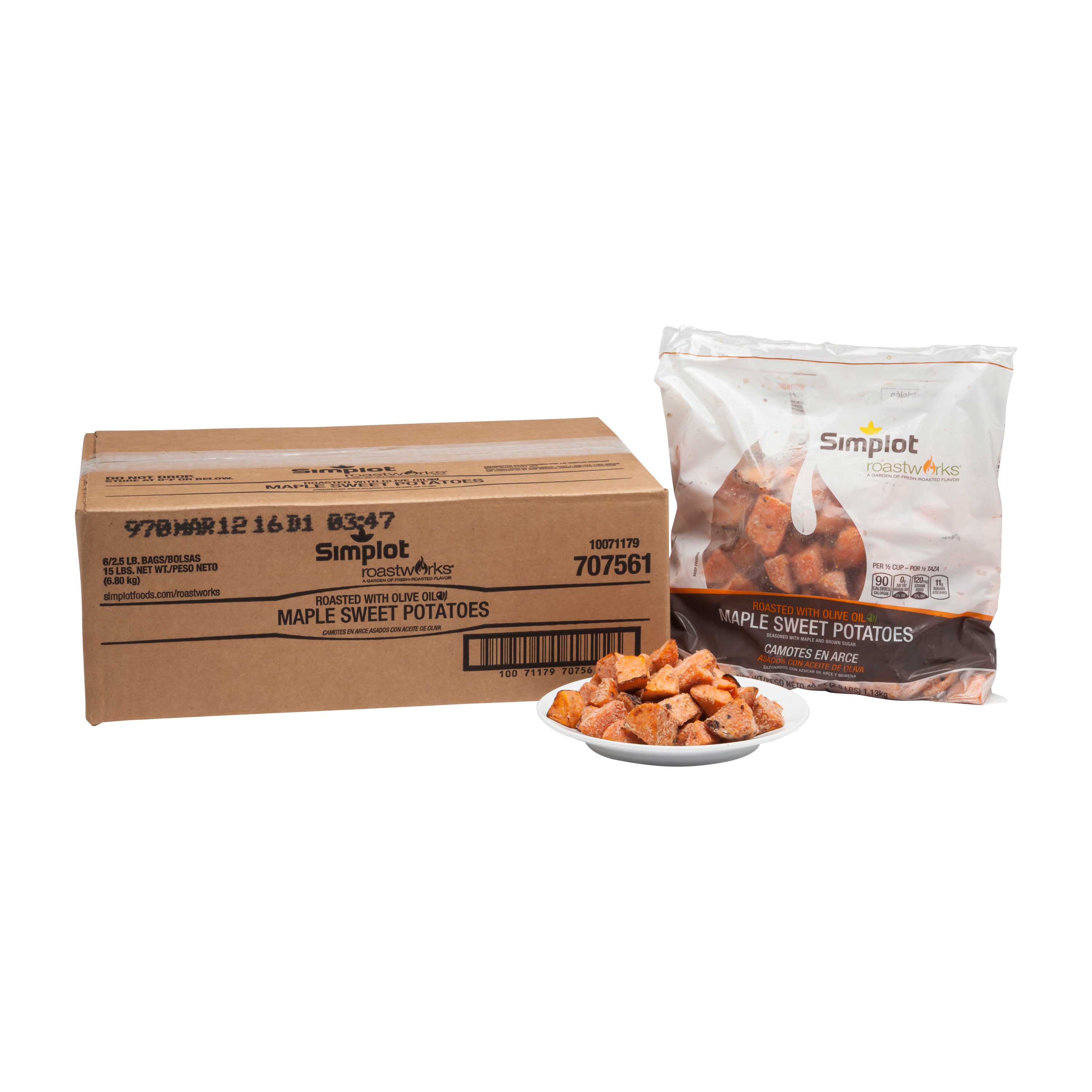 Simplot RoastWorks Flame Roasted Sweet Potato with Maple Seasoning, 2.5 ...