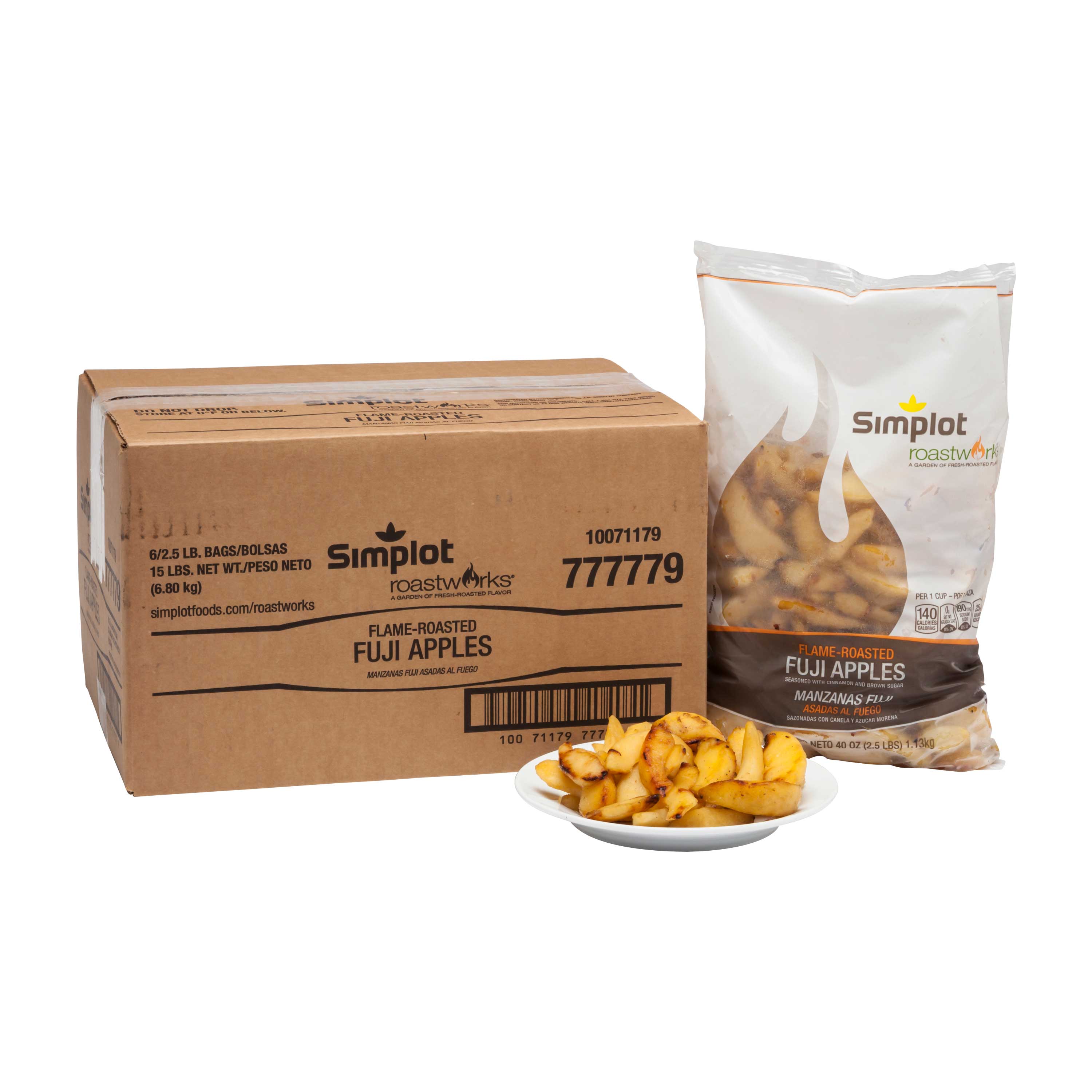 Simplot RoastWorks Flame Roasted Fuji Apple, 2.5 Pound -- 6 per case.