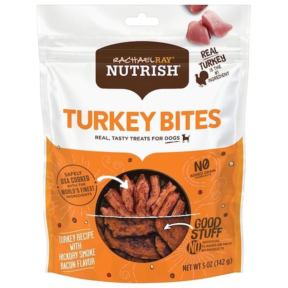 Rachel Ray Turkey Bites with Bacon Dog Treat, 5 Ounce -- 5 per case
