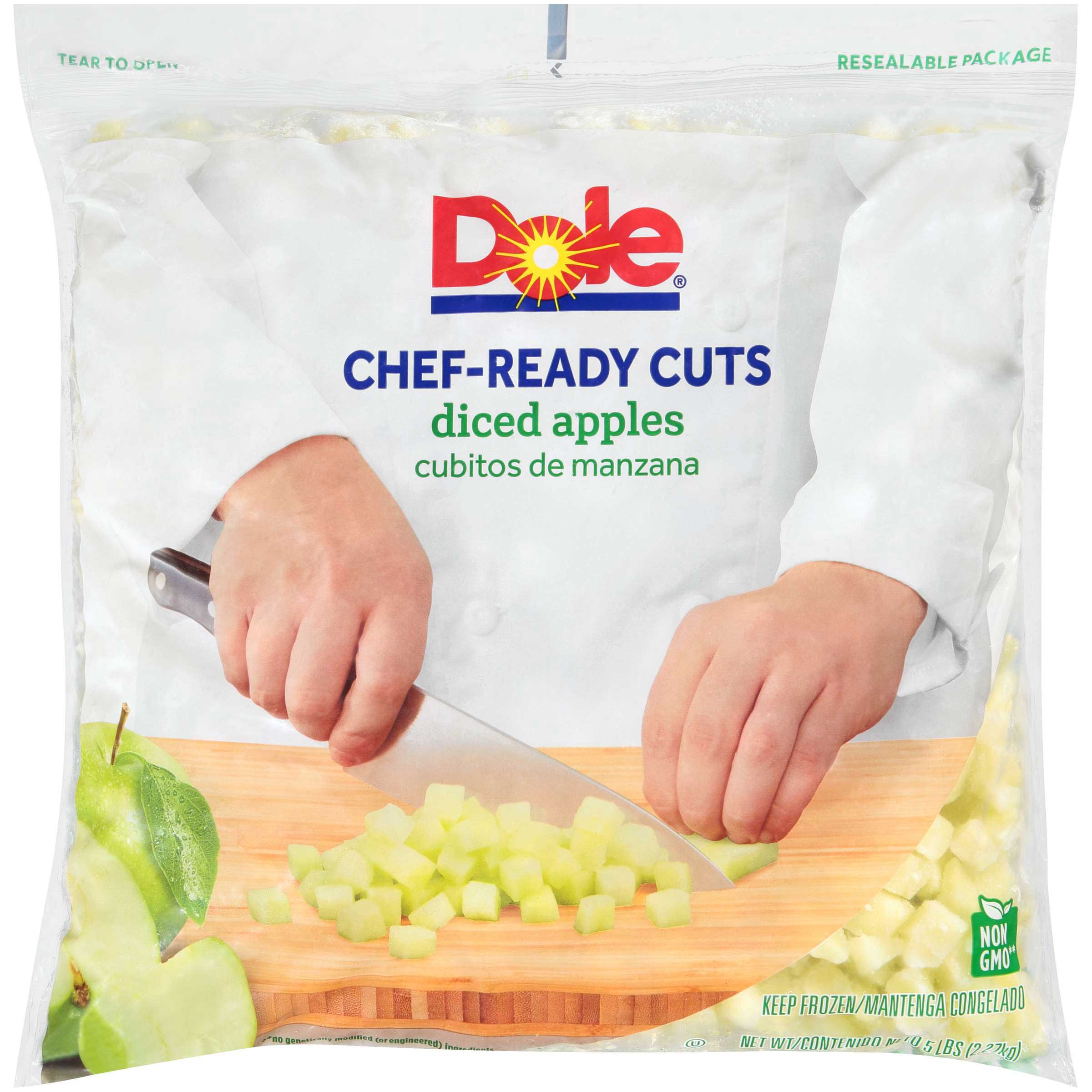 Dole Diced Apple, 5 Pound -- 2 per case.