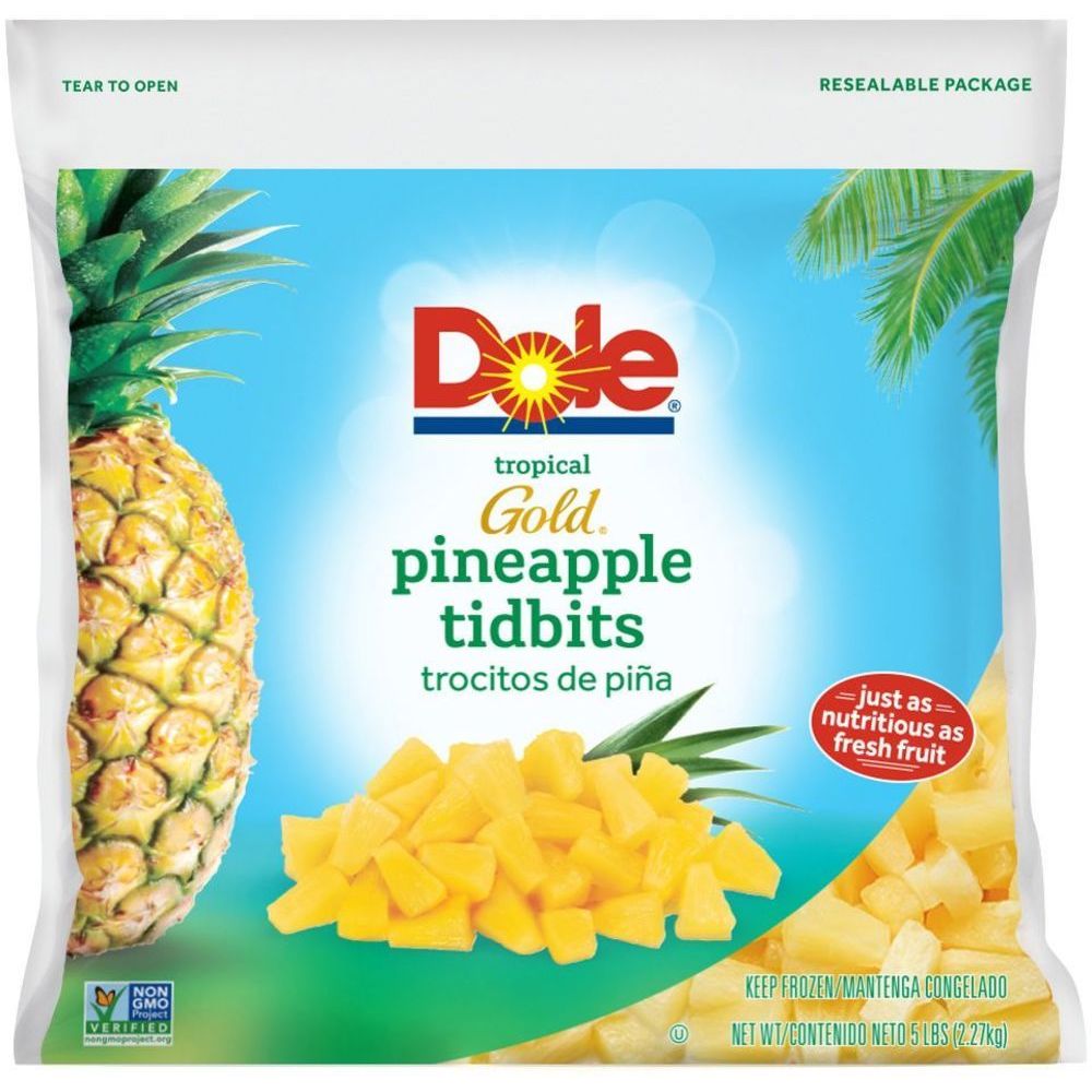 Dole Pineapple Tidbits, 5 Pound -- 2 per case