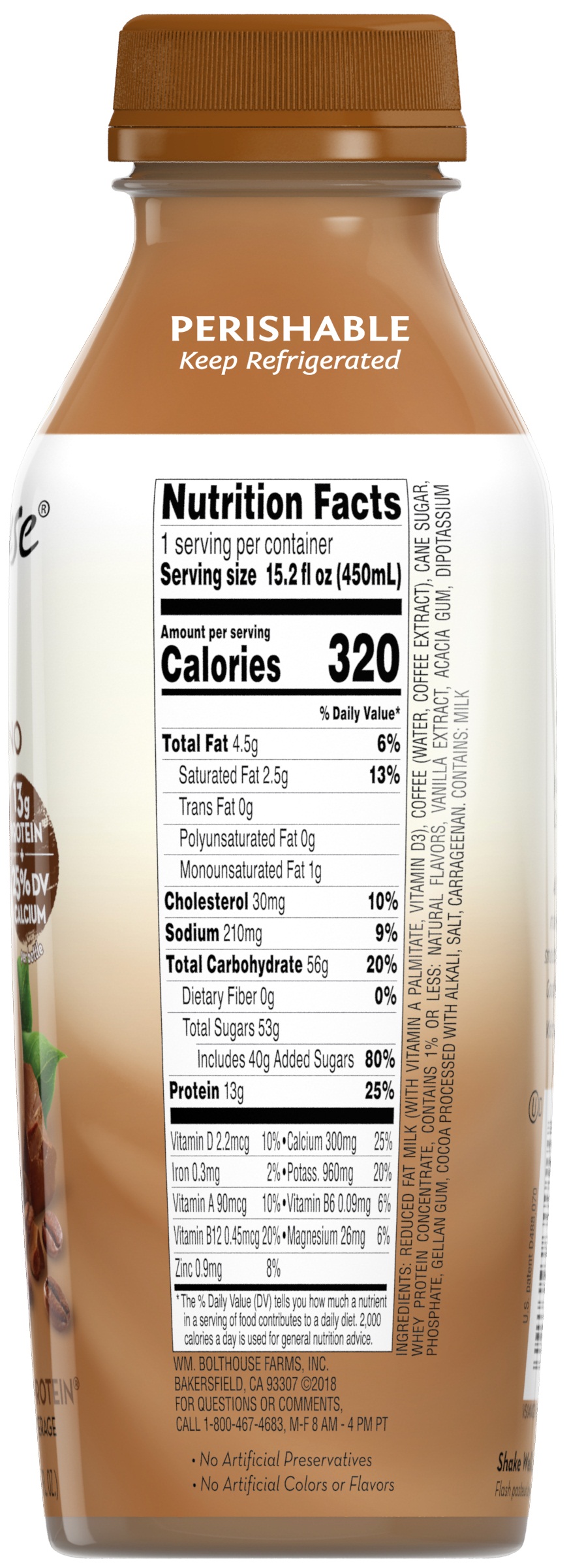 Bolthouse Farms Mocha Cappuccino Coffee Case | FoodServiceDirect