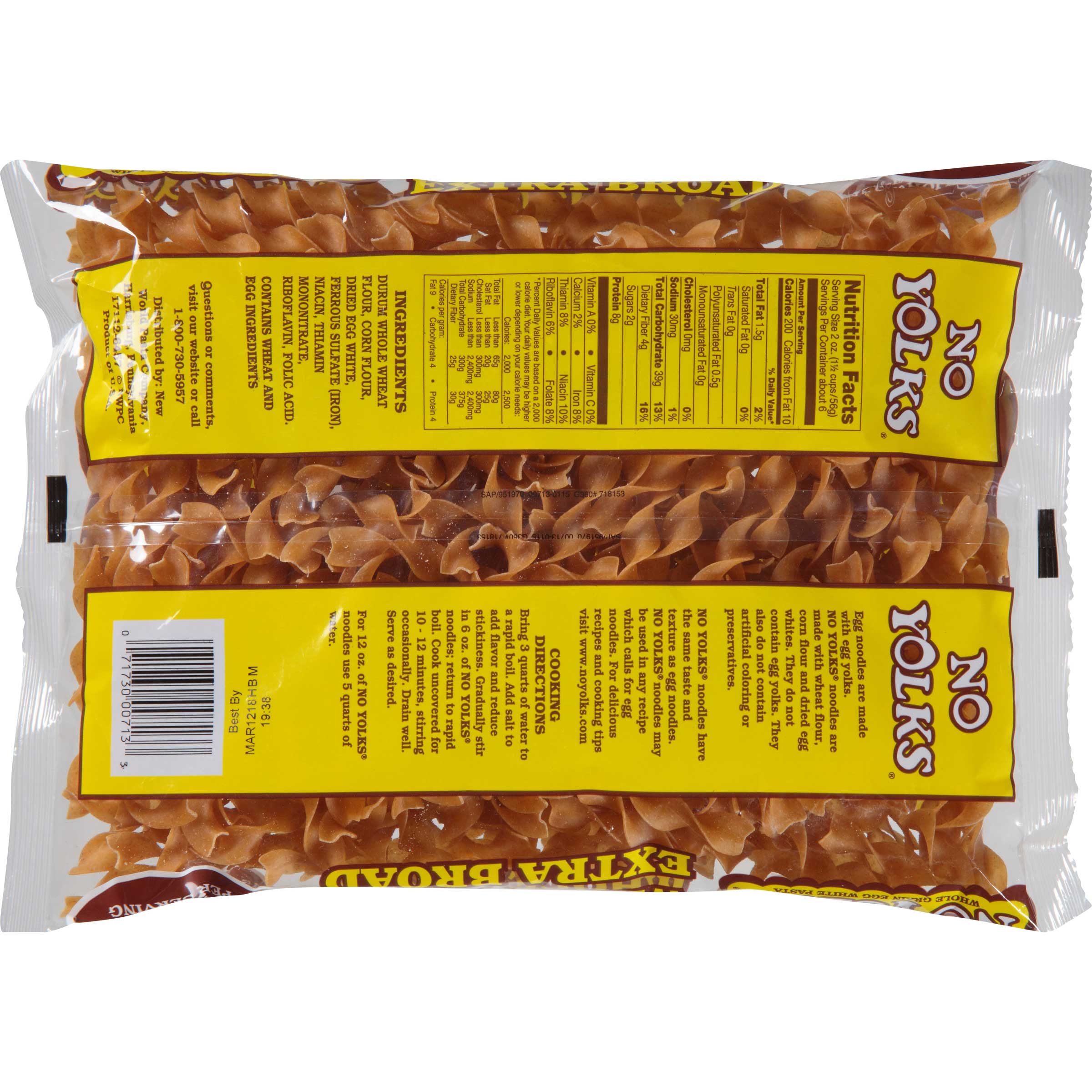 how long to cook no yolk egg noodles