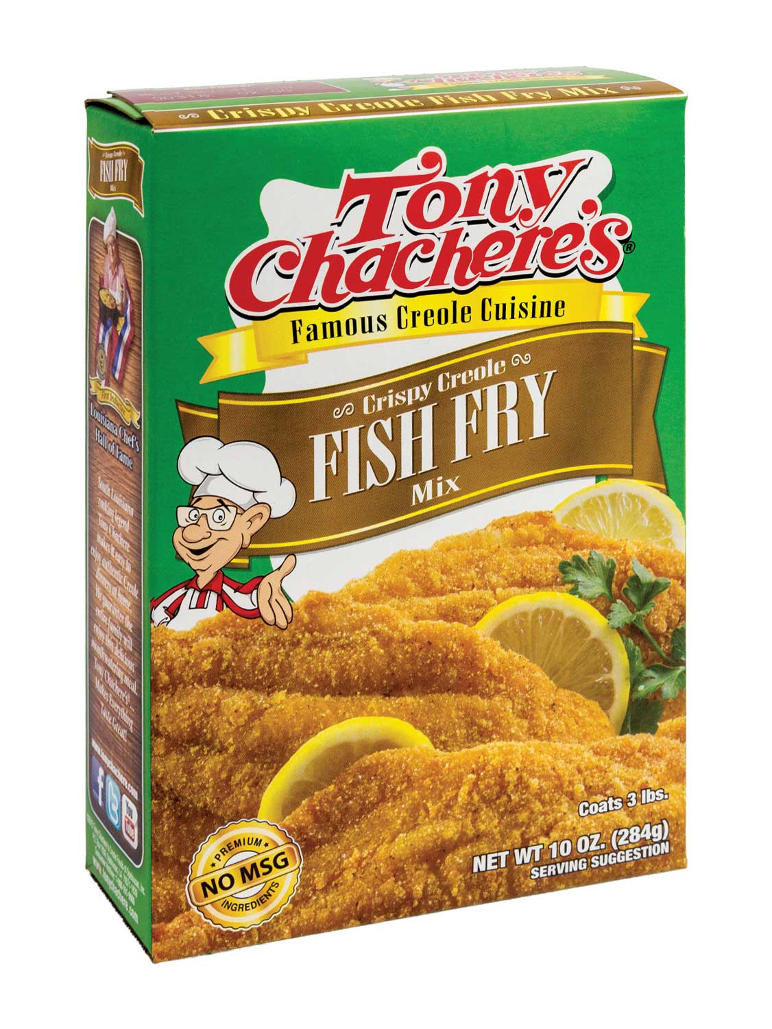Tony Chachere's Crispy Creole Fish Fry Mix, 10 Ounce -- 12 per case