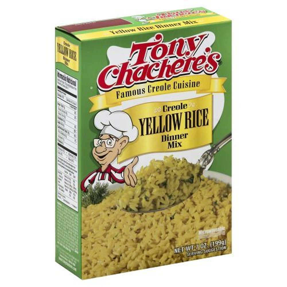 Tony Chacheres Creole Yellow Rice Dinner Mix, 7 Ounce -- 12 per case