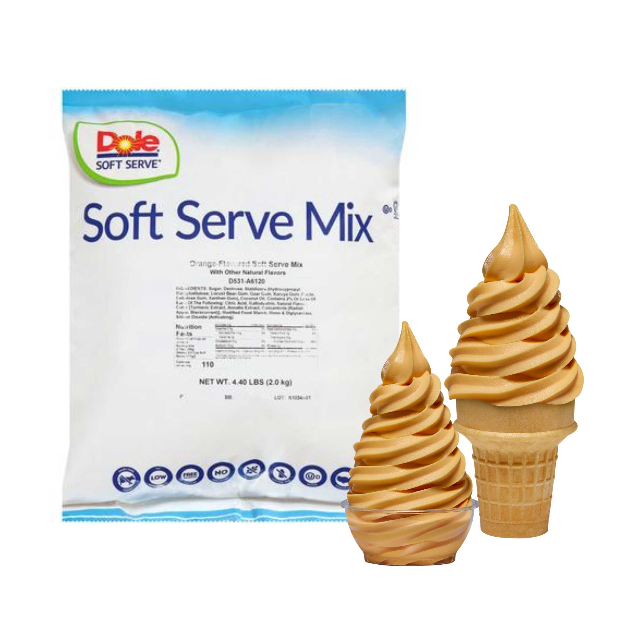 Dole Orange Soft Serve Mix | FoodServiceDirect