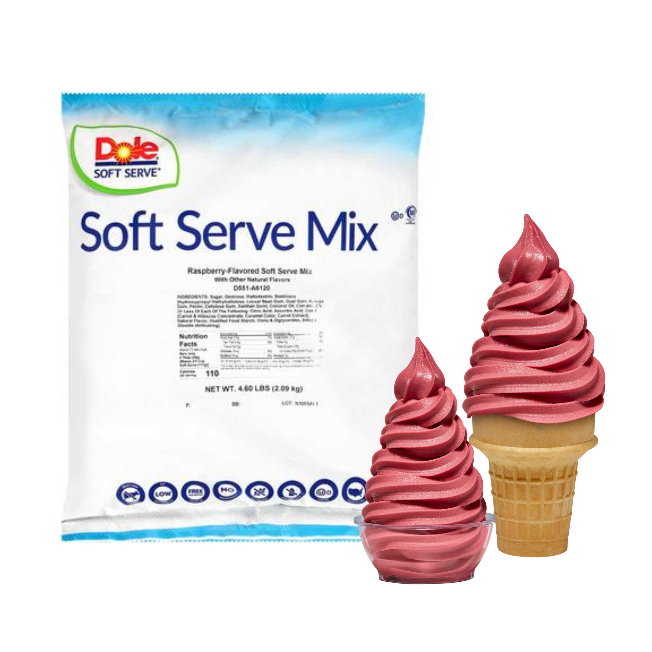 Dole Raspberry Soft Serve Mix | FoodServiceDirect