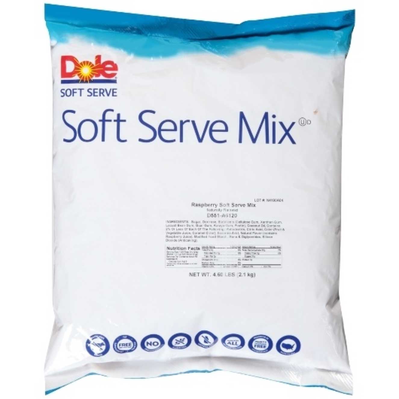 Dole Raspberry Soft Serve Mix | FoodServiceDirect