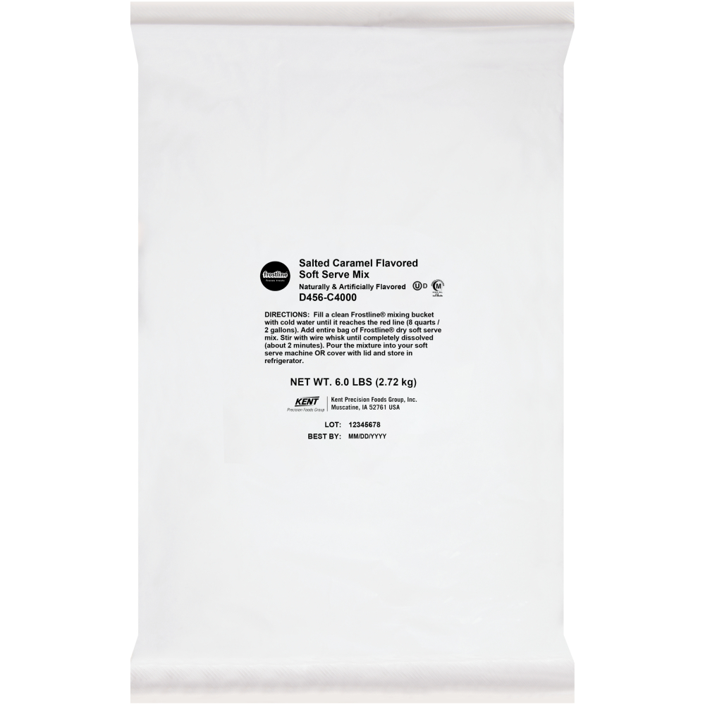 Frostline Salted Caramel Soft Serve Mix Case | FoodServiceDirect