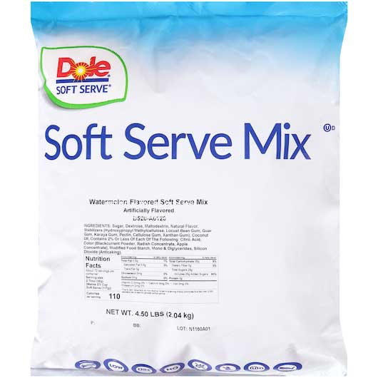 Dole Watermelon Soft Serve Mix, 4.5 Pound