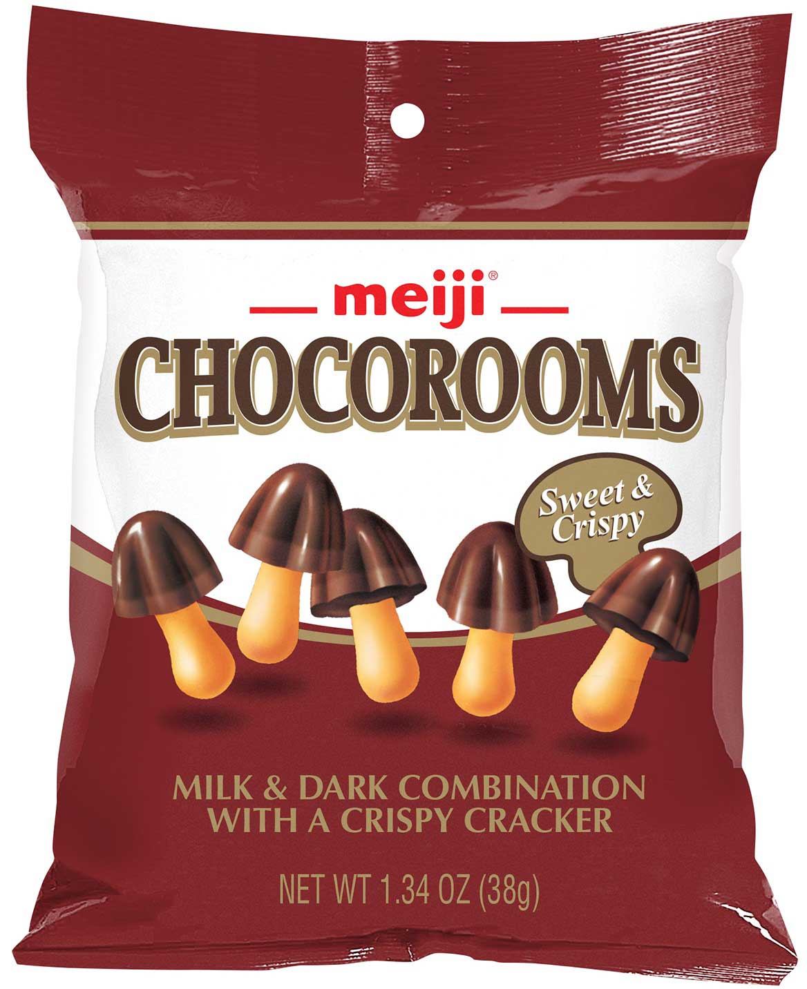 Chocorooms - Milk and Dark with Crispy Cracker, 1.34 Ounce -- 32 per case.