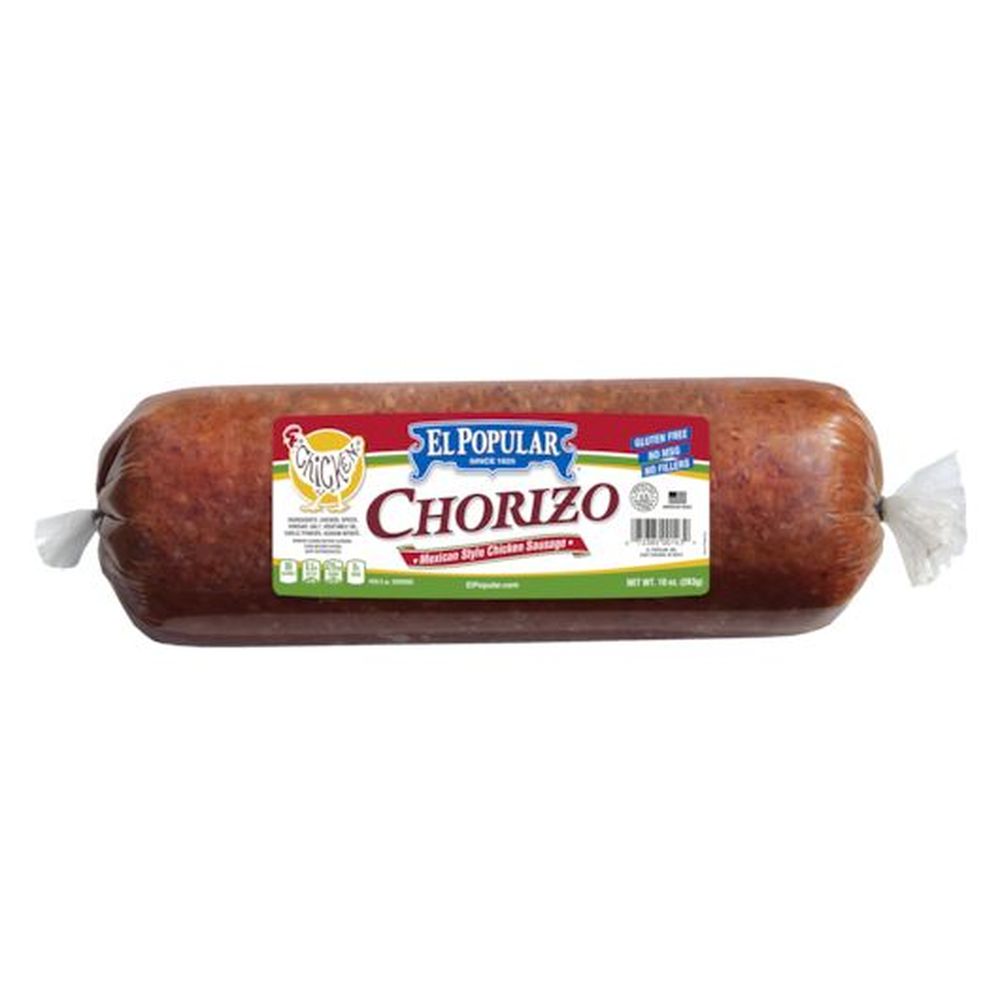 El Popular Mexican Chicken Chorizo Chub, 5 Pound -- 2 per case