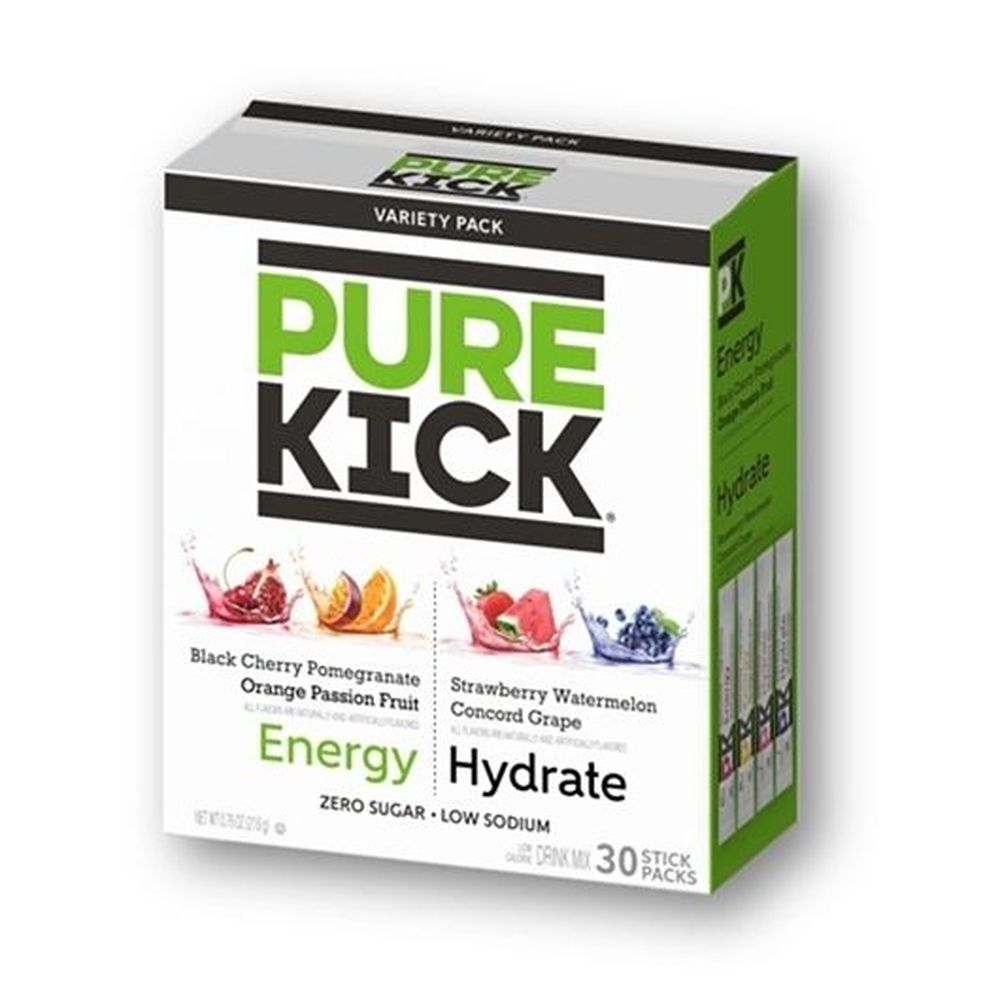 Pure Kick Energy and Hydrate Drink Mix Stick Pack - Variety Pack, 3.33 ...