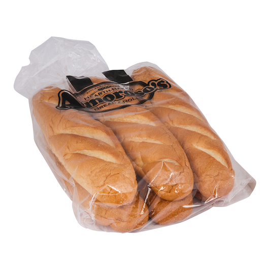 Amorosos 12.5 inch Sliced Hoagie Bread Roll Case | FoodServiceDirect