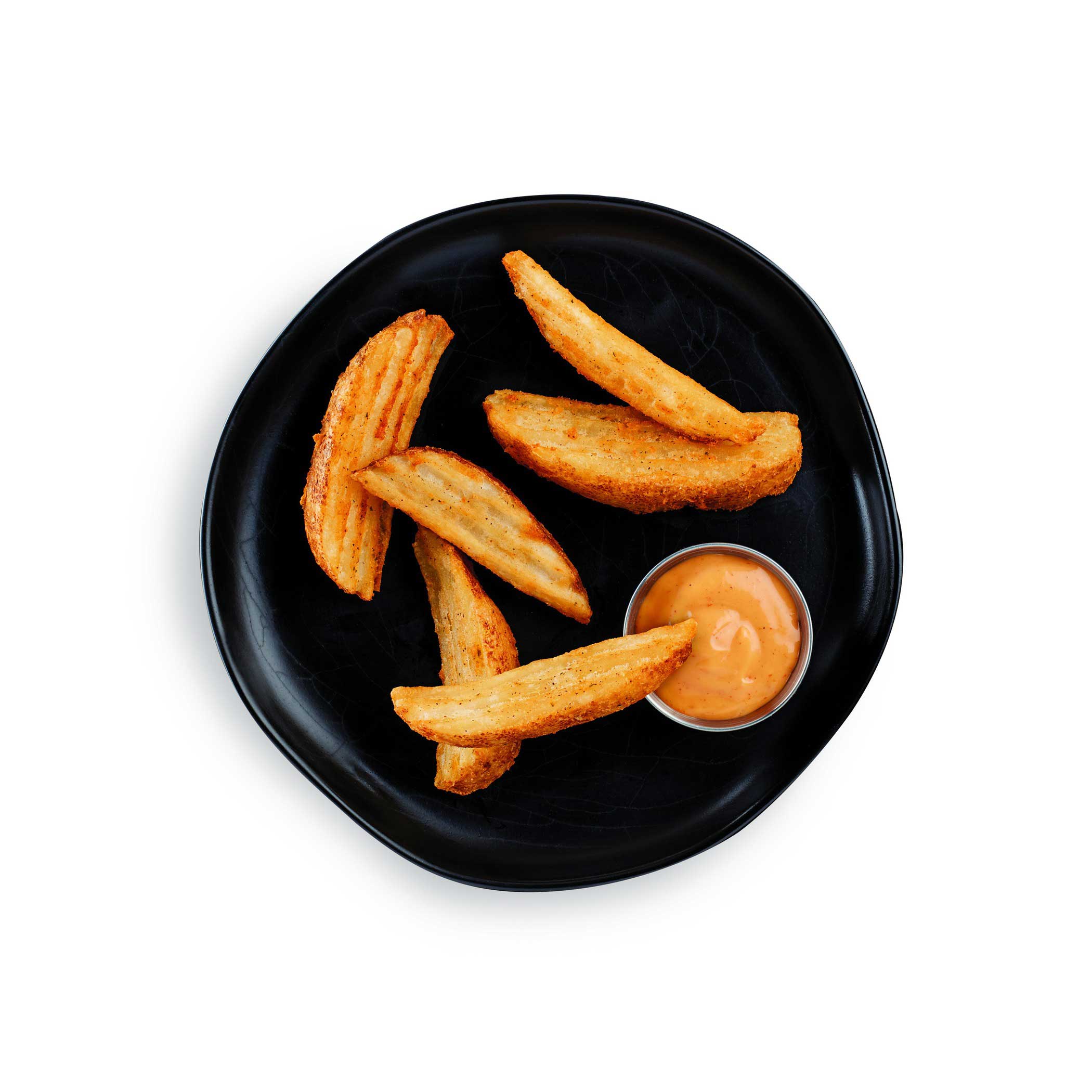 McCain Route 66 Crinkled Cut Wedge Fry - Appetizer, 5 Pound -- 6 per case.