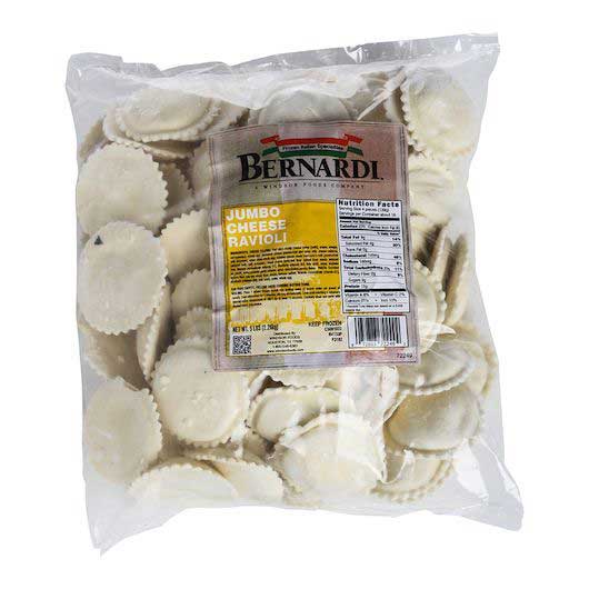 Bernardi Jumbo Round Cheese Ravioli, 5 Pound -- 2 per case