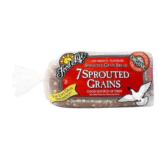 Food For Life Organic 7 Sprouted Whole Grain Bread, 24 Ounce -- 6 per case