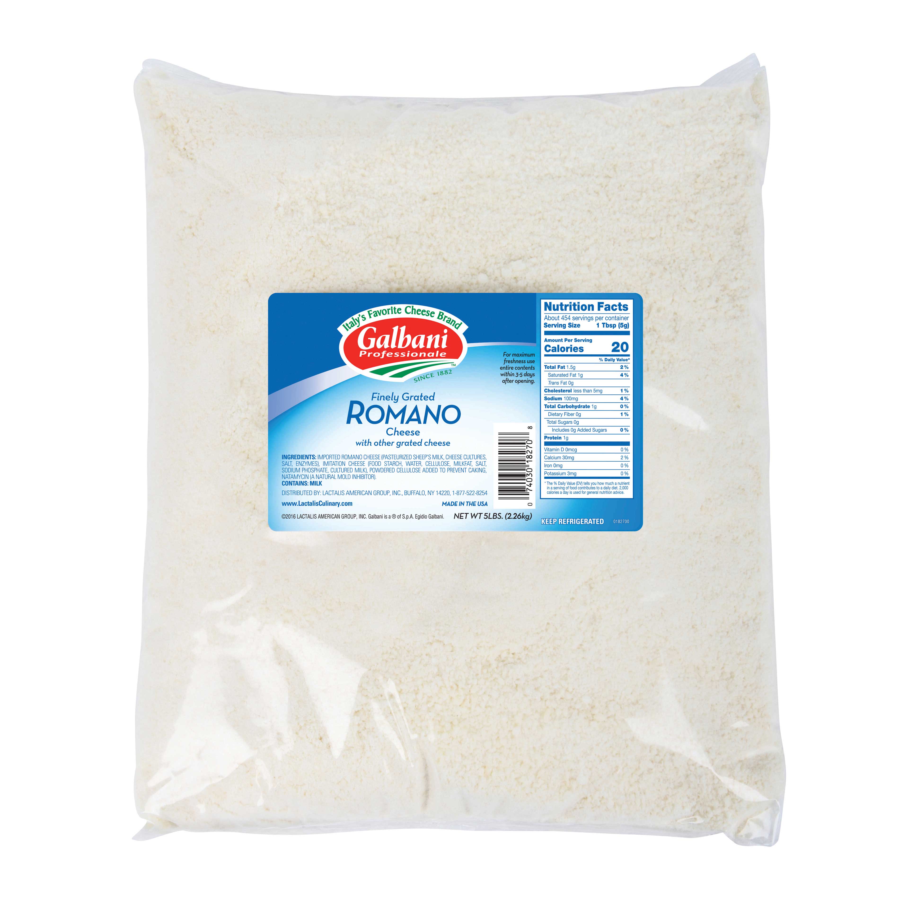 Galbani Professionale Grated Blended Cheese, 5 Pound -- 4 per case