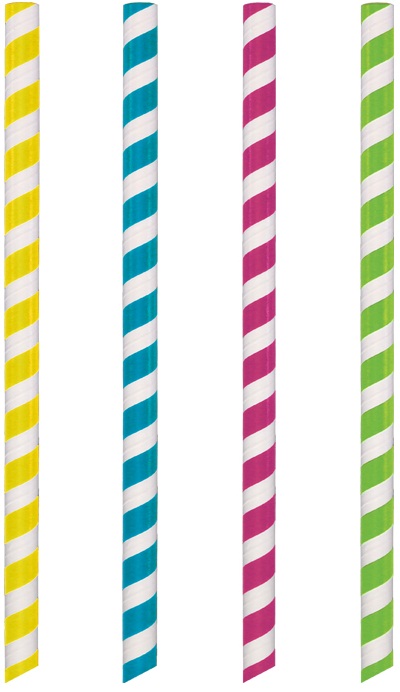Hoffmaster Cedar Grove 4 Color Boba Tea Paper Straw, 8.5 x 0.50 inch ...