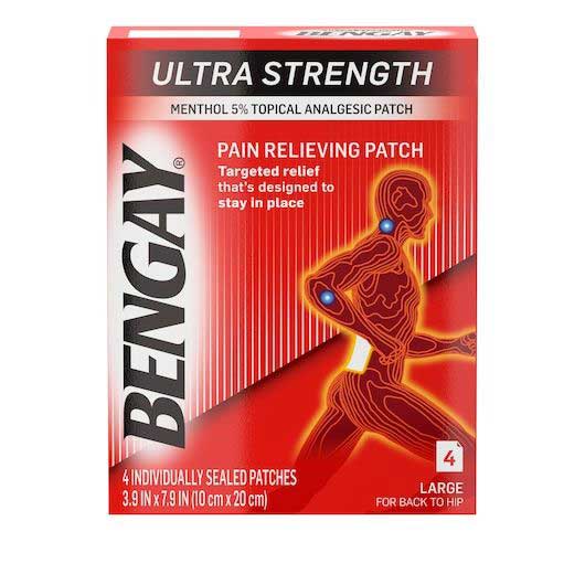 Bengay Ultra Strength Large Size Pain Relieving Patch - 4 count per ...