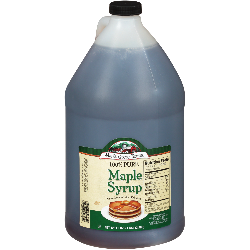 B and G 100 Percent Pure Grade A Dark Amber Maple Syrup | FoodServiceDirect
