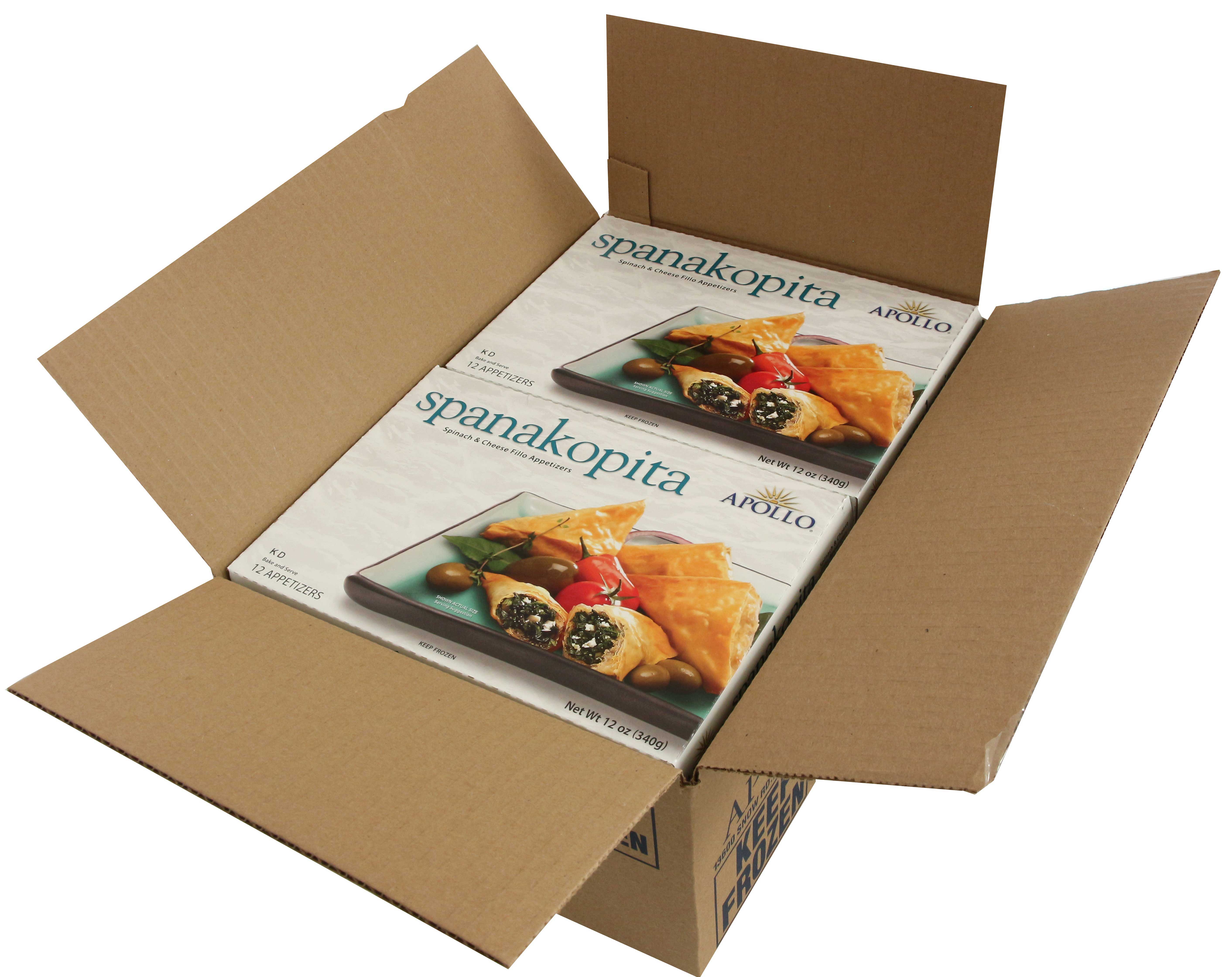 Apollo Spinach and Cheese Appetizer, 12 Ounce -- 12 per case