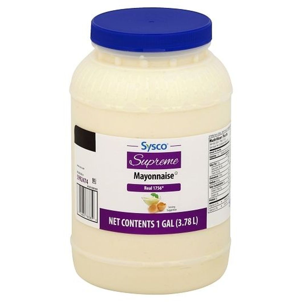 Sysco Supreme Real 1756 Mayonnaise, 1 Gallon -- 4 per case