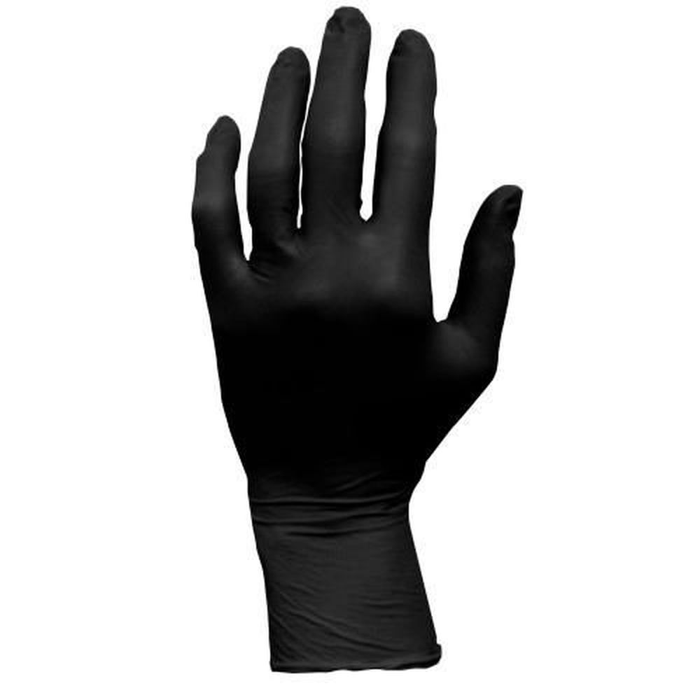 ProWorks Black Large 5 Mil Powder Free Nitrile Exam Gloves -- 1000 per ...