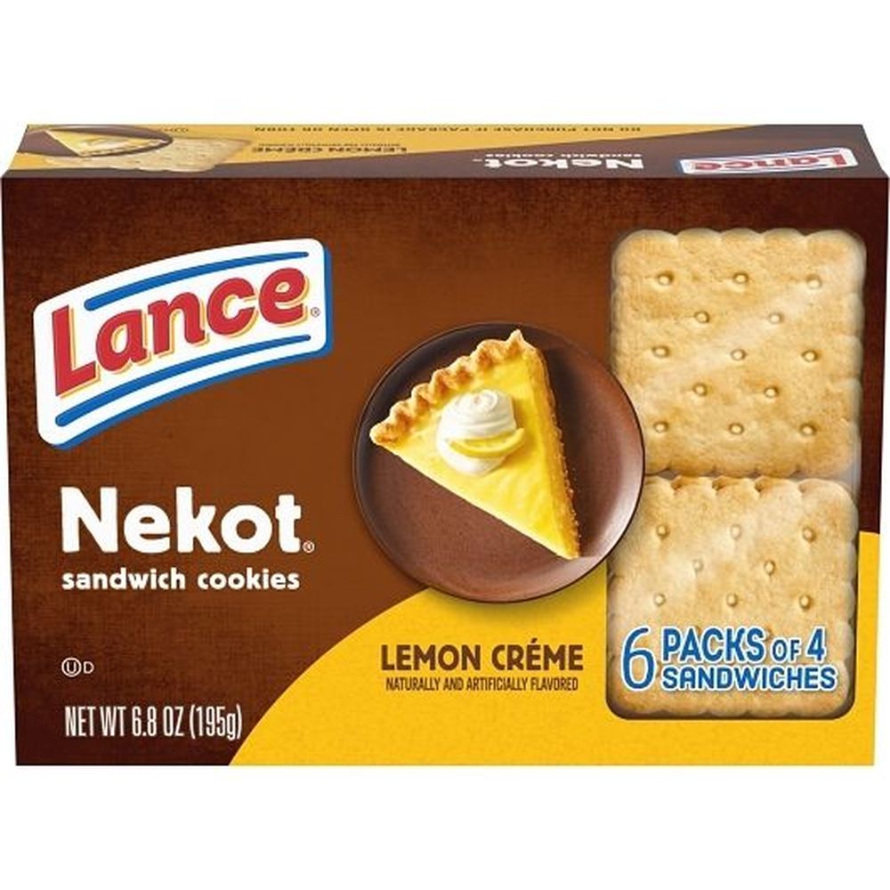 Lance Nekot Lemon Creme Sandwich Cookies Case | FoodServiceDirect