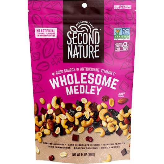 Second Nature Wholesome Medley Trail Mix Case | FoodServiceDirect