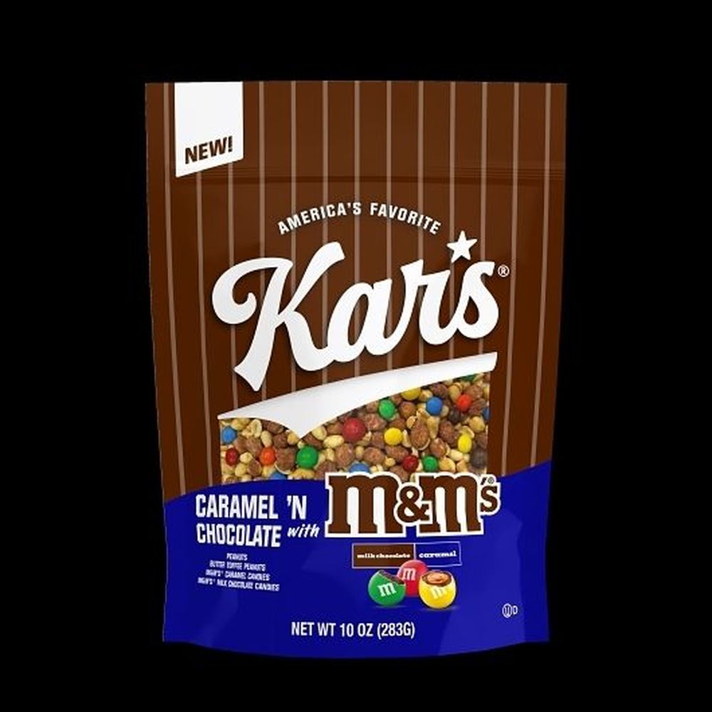 Kars Nuts Caramel N Chocolate with M and Ms, 10 Ounce -- 6 per case